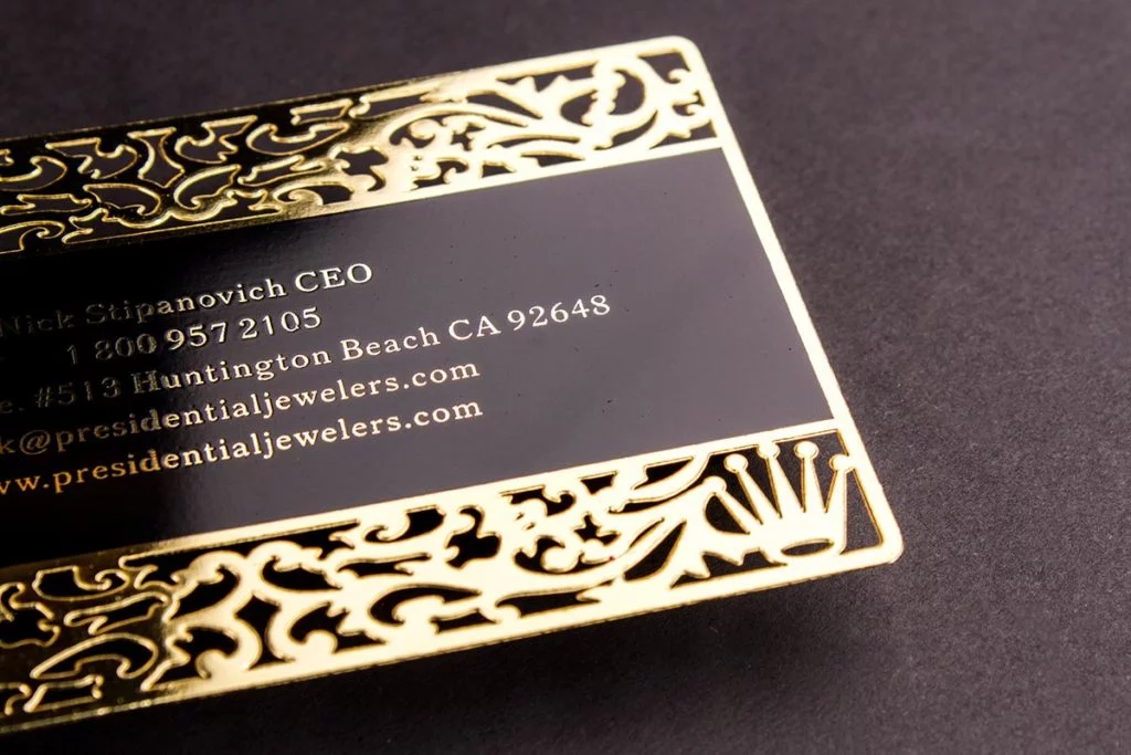 Gold Metal Business Cards | Printing New York